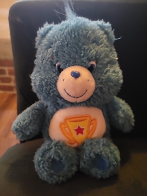 Care Bear Plush Stuffed Animal Champ Bear Yellow Trophy | eBay
