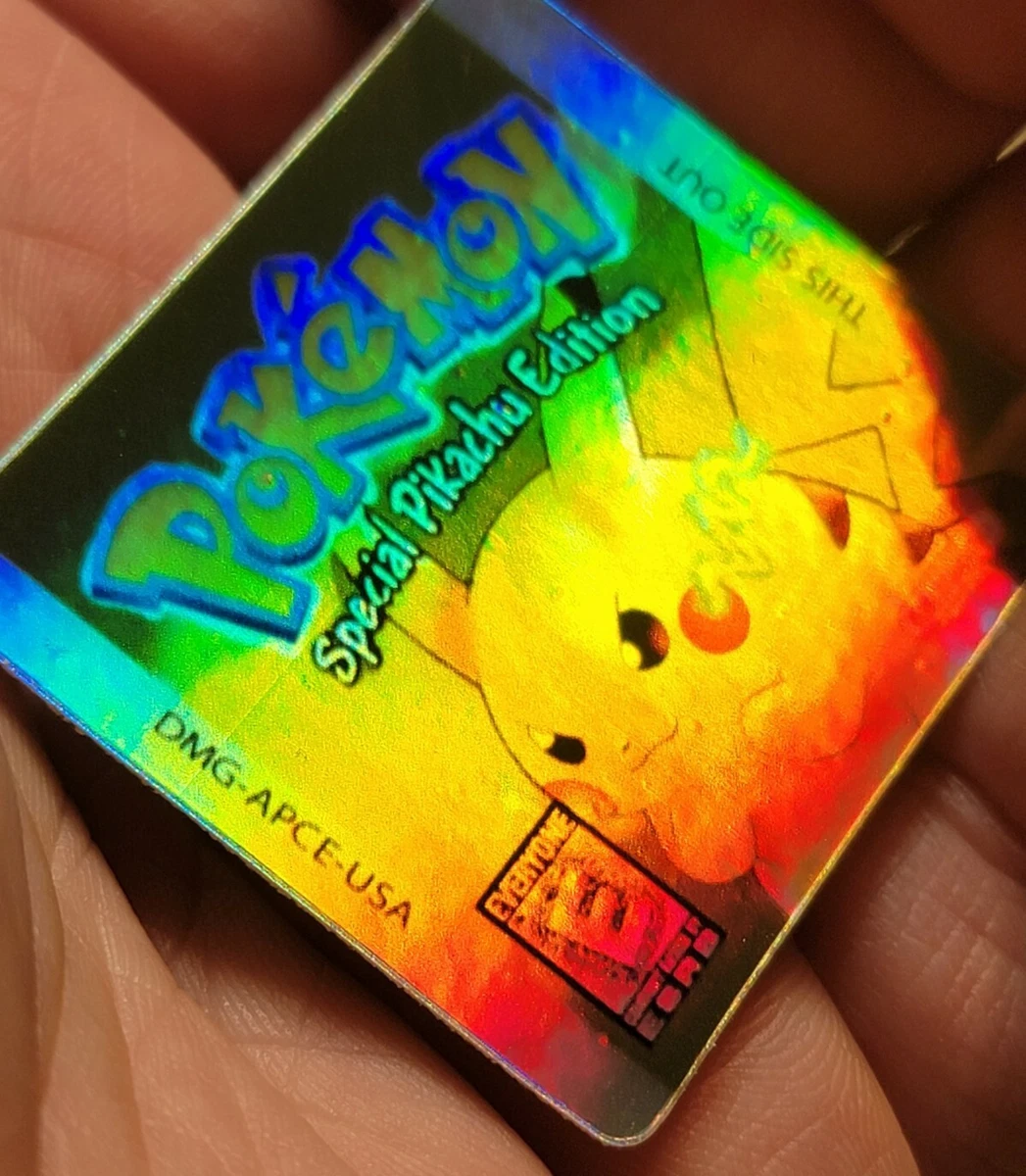 Pokemon Yellow Cartridge Sticker