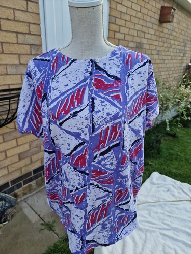 Vintage 90s Nike Challenge Court Andre Agassi Top M Abstract White Pink ...