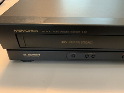 Memorex model 87 VCR With Remote Powers On Untested With VHS Tape. | eBay