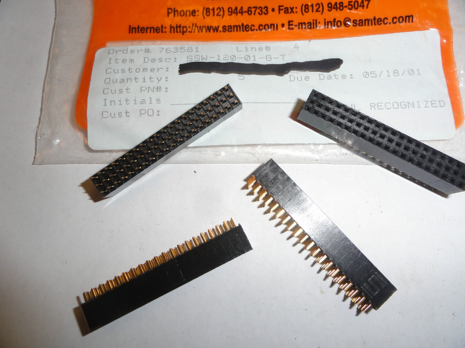 Samtec SSW-120-01-G-T, 60 Position Female Receptacles | eBay