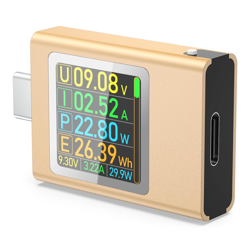 USB C Power Meter Tester, Digital Multimeter, Voltage Current Voltmeter ...
