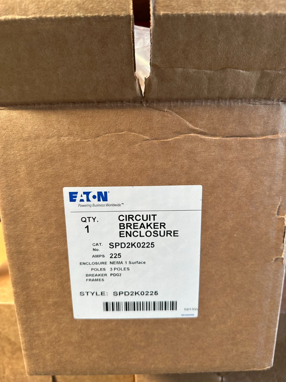 SPD2K0225 Eaton NEMA 1 Surface mount accepts PD2, 3-Pole, 225A frame ...