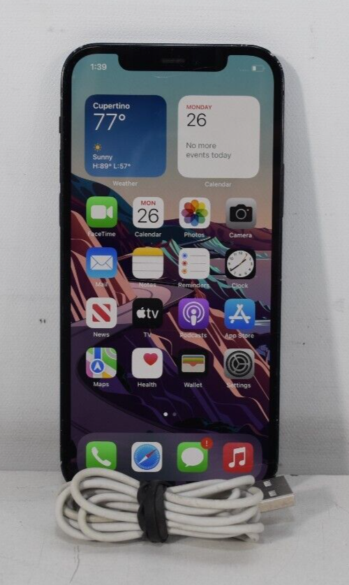 Apple iPhone 12 A2172 64GB Black Unlocked (CDMA + GSM) MGF43LL/A Read ...