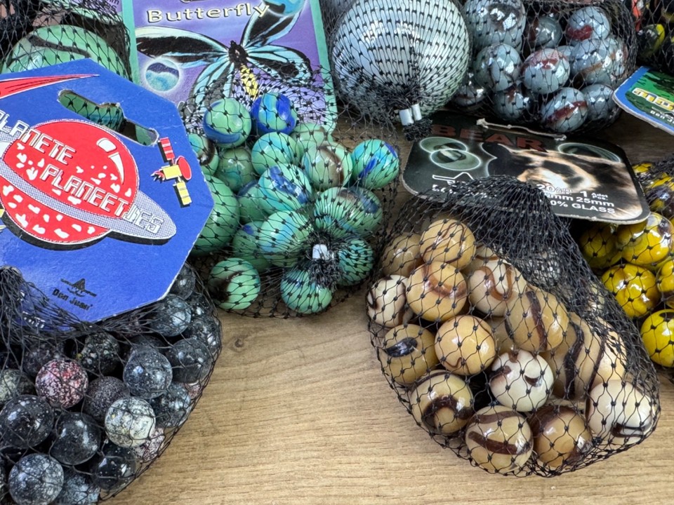 10 mammoth marbles in 5 original net bags - Vacor de Mexico - Don Juan ...