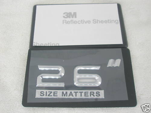 26 Inch Wheel Size Badges (pair) | eBay