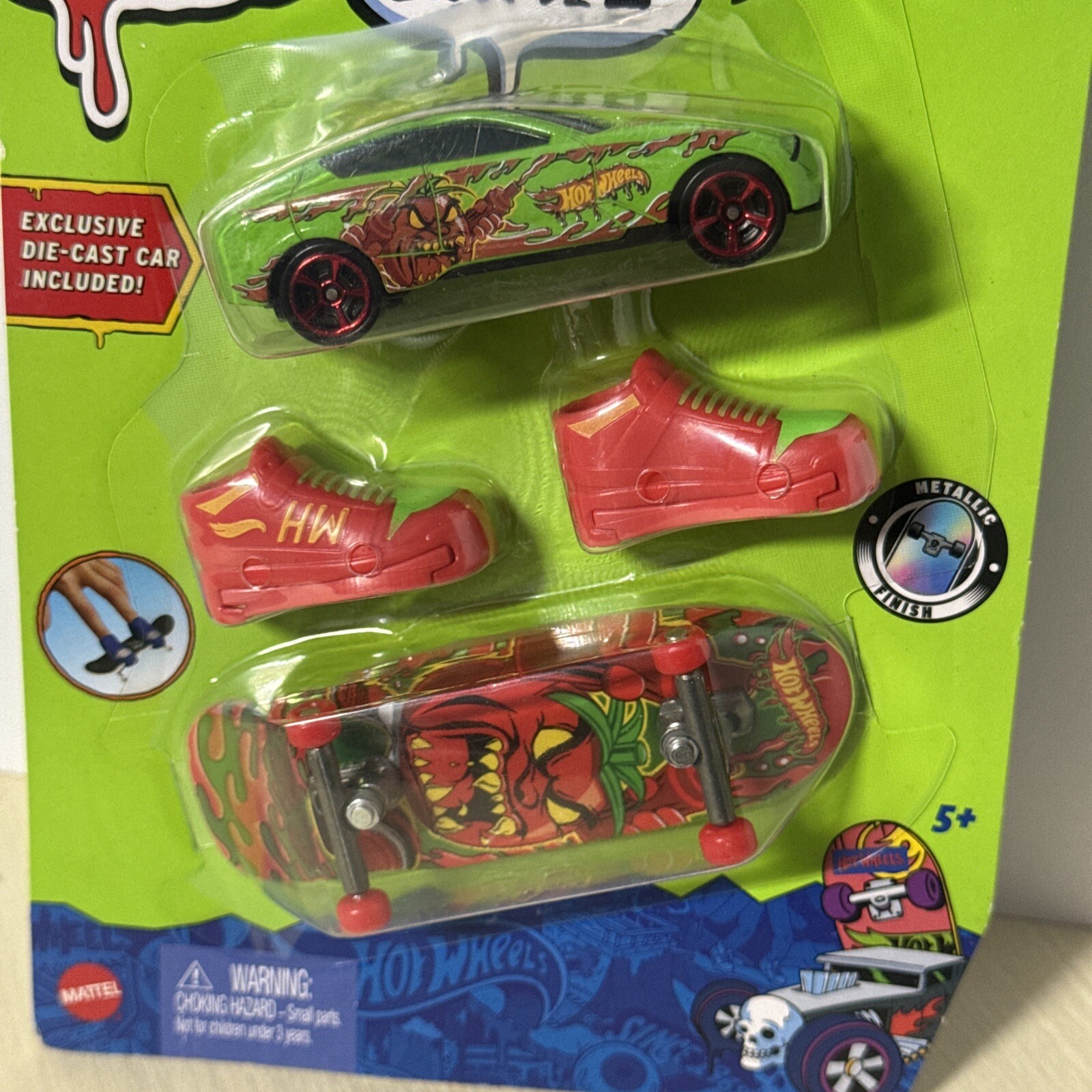 Hot Wheels Skate Tony Hawks Car and Fingerboard Set Grand Cross HGN62 ...