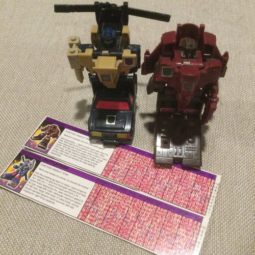 Vintage Lot 1980s G1 Transformers Duocon Flywheels / Battletrap And ...