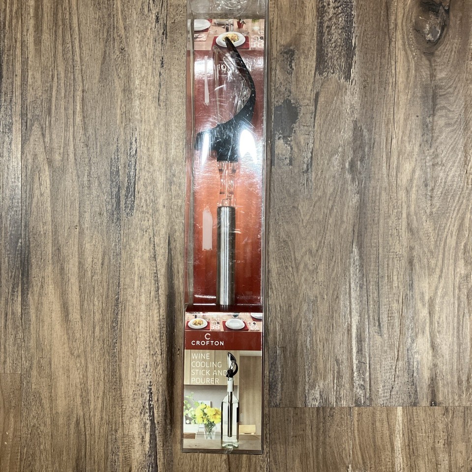 CROFTON Wine Cooling Chilling Stick & Pourer Stainless Steel Wine ...