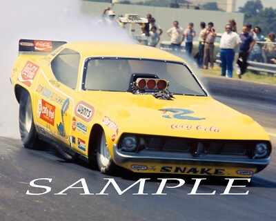 DON PRUDHOMME SNAKE COCA-COLA FUNNY CAR BURNOUT 8X10 GLOSSY PHOTO #8 | eBay