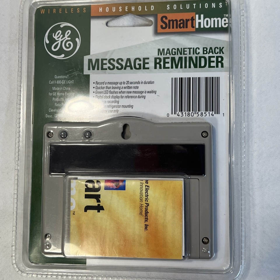 GE Smart Home Magnetic Message Reminder With Digital Clock New | eBay