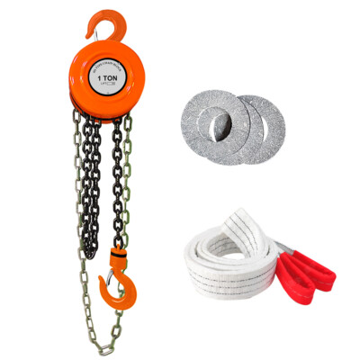 ToAuto1 Ton Chain Hoist Manual Puller Block Fall Chain 15FT with Hook ...