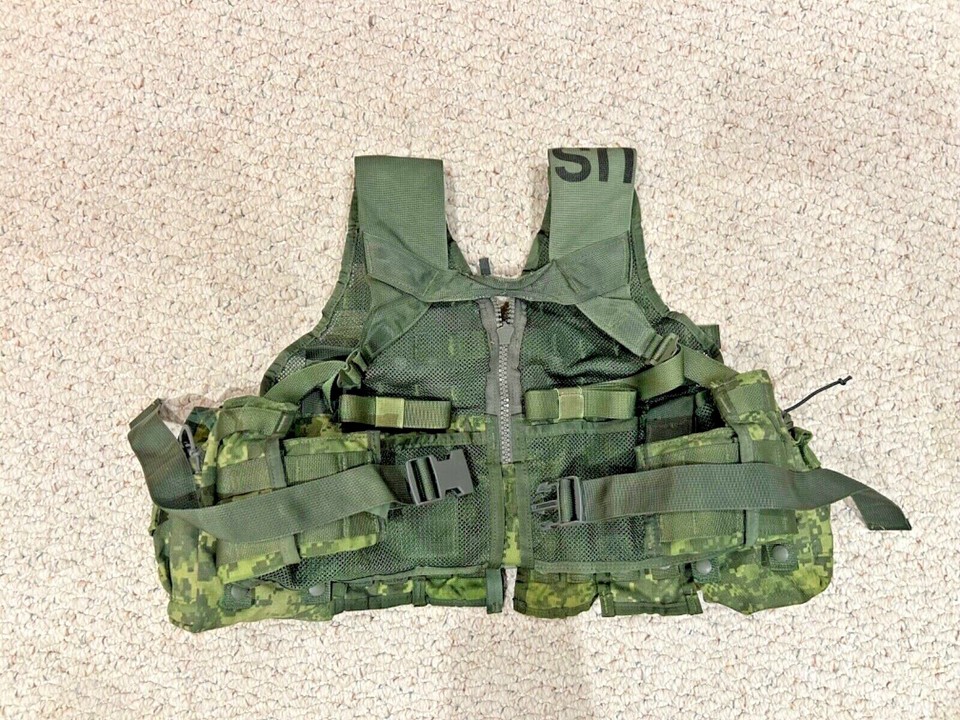 USGI ACU FLC Split Rig Vest, Full Load Out, Modified, Dyed Camouflage ...