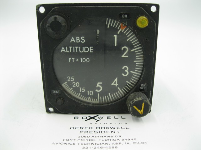 Honeywell Ra-100 Radar Altimeter Indicator 4021690-901 for sale online ...