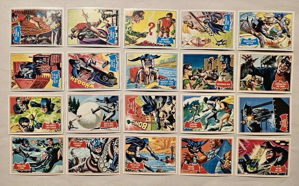 1989 Topps Batman 1966 Deluxe Reissue Edition Complete 143 Card Set w ...