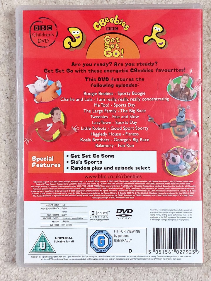 Cbeebies - Get Set To Go (DVD, 2008) 5051561027925 | eBay UK