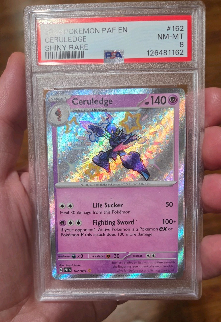 Shiny Ceruledge 162/091 Sv: Paldean Fates Holo PSA 8 Pokémon | eBay