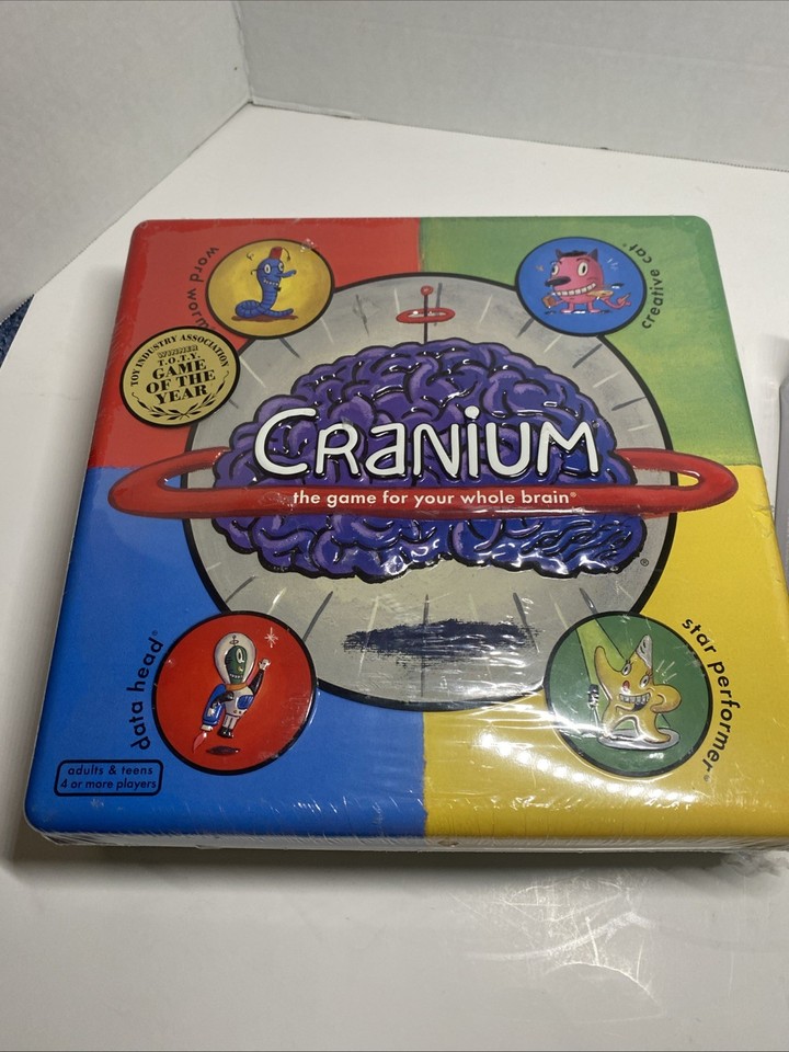 CRANIUM The Game For Your Whole Brain Metal Box & Cranium Booster Box 2 ...