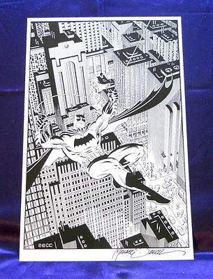 BATMAN THE DARK KNIGHT PRINT SIGNED BY ARTIST MIKE ZECK | eBay