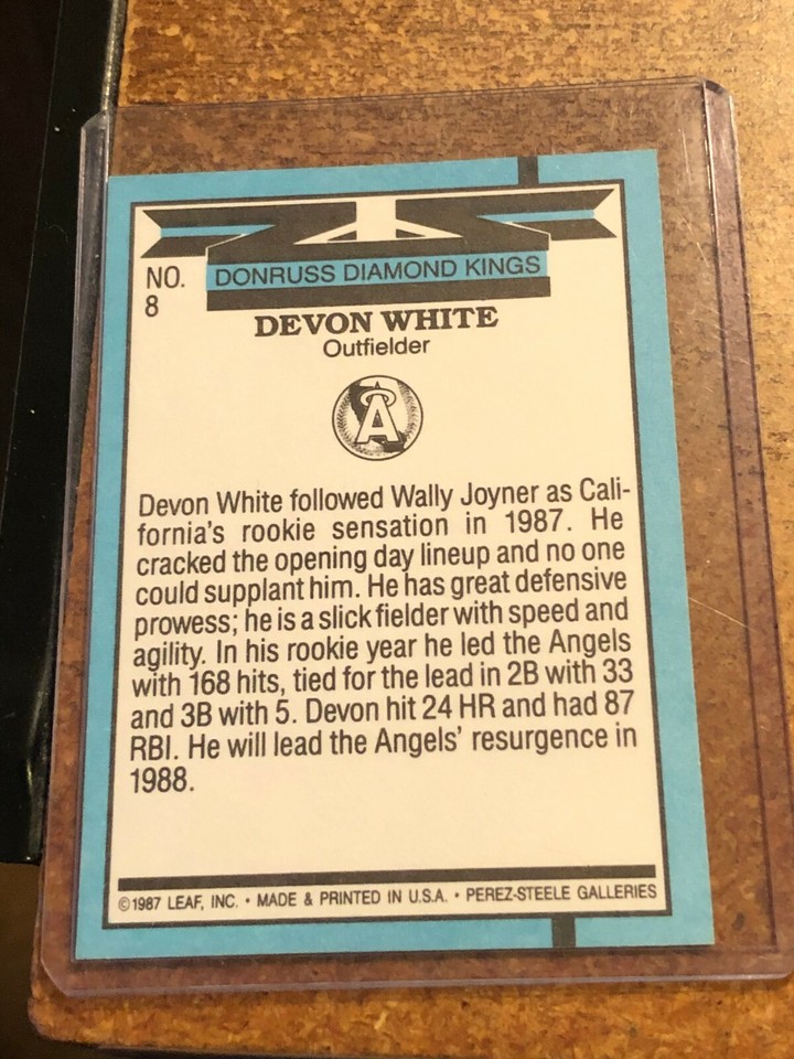 1988 Donruss Baseball Diamond Kings # 8 Devon White | eBay