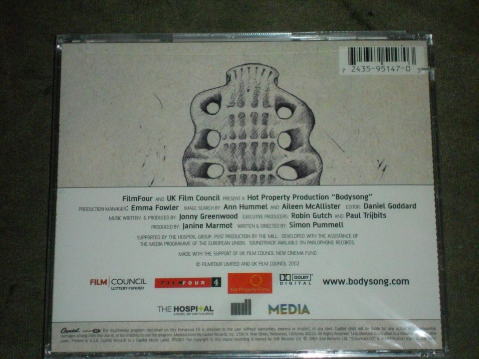 Bodysong (Music from the Film) by Jonny Greenwood (CD, Oct-2003, EMI ...