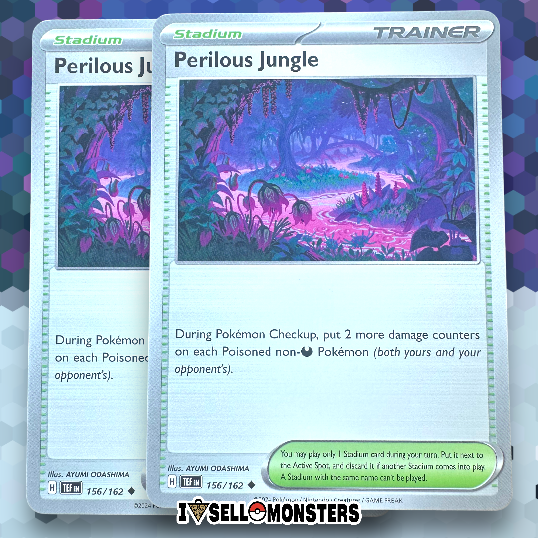 Pokémon TCG 2x Perilous Jungle 156/162 x2 SV05 TEF POKEMON Trainer ...