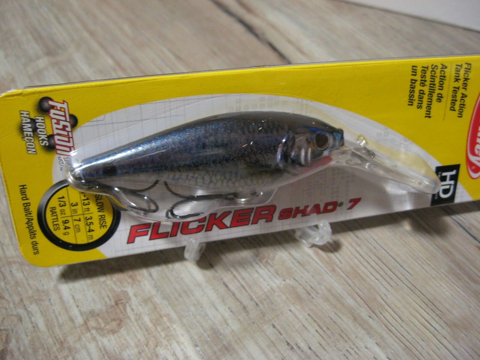 Berkley 3" Flicker Shad 7 Fishing Lure 1/3 Oz Slow Rise HD Spottail ...