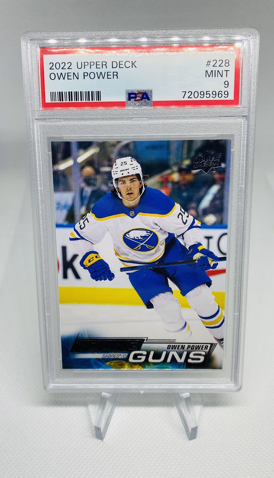 2022-23 UPPER DECK YOUNG GUNS #228 OWEN POWER ROOKIE CARD PSA 9 MINT | eBay