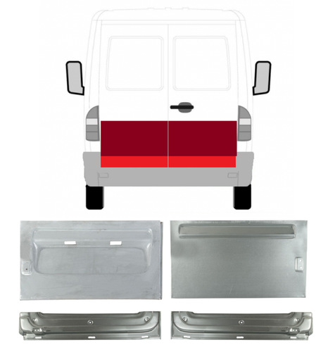 Mercedes Benz Sprinter VW LT 1995-2006 Rear Door Repair Panel Inner ...