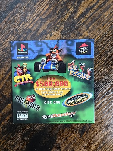 Pizza Hut PS1 Demo Disc One (PlayStation 1) Cardboard Sleeve Only!!!🗣 ...