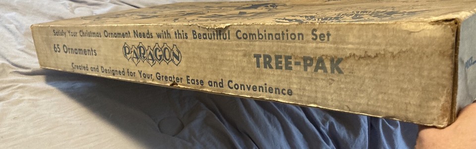 Vtg Paragon Tree Pak Christmas Tree Ornament Set Original Box RARE | eBay