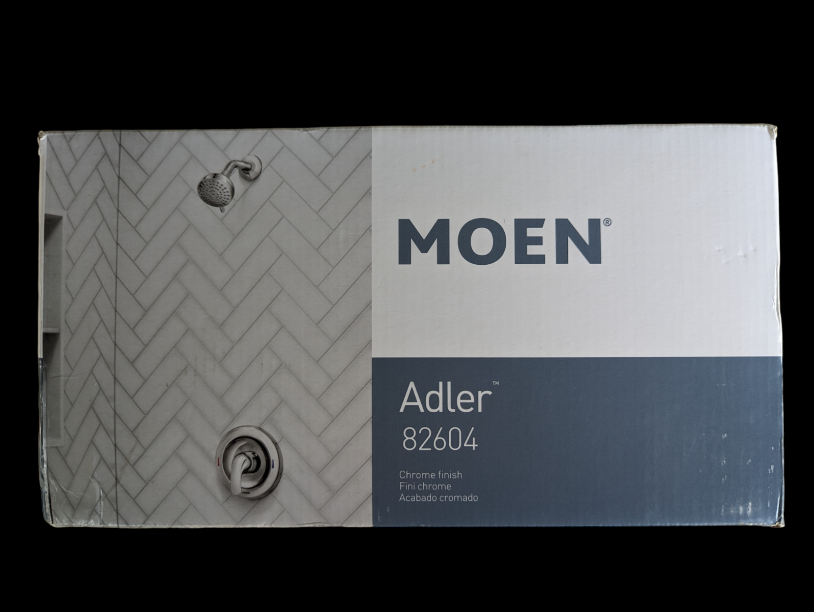 MOEN Adler 82604 1-Handle 1-Spray Shower Faucet with Valve in Chrome ...