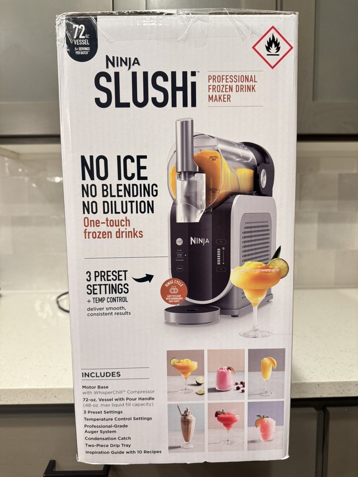 Ninja SLUSHi 72 oz 3-in-1 Professional Frozen Drink Maker FS300 - Ships ...