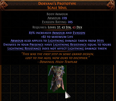 💥Path Of Exile 2💥 Early Access💥Body Armour💥Doryani's Prototype Scale ...