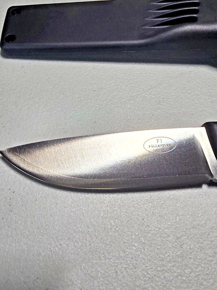 Fallkniven F1 Fixed Knife 4" Satin Finish VG-10 Steel Blade Thermorun ...