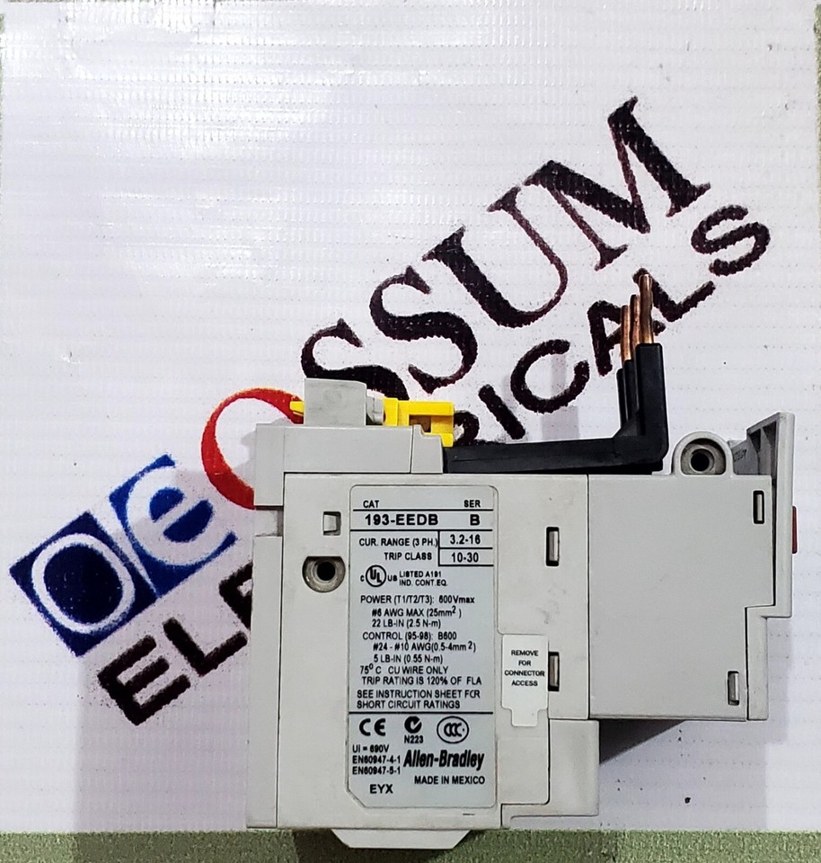 ALLEN BRADLEY 193-EEDB THERMAL OVERLOAD RELAY RANGE 1-5AMP FREEFAST ...
