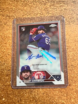 2023 Topps Chrome Update Baseball # AC-GAN Grant Anderson RC Autograph ...