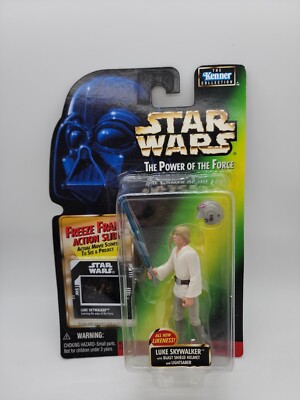 Star Wars Power of the Force Luke Skywalker with Blast Shield Freeze ...