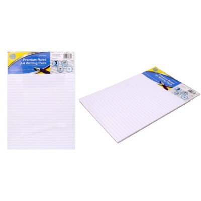 60 x Ruled Writing Pads A4 Lined Writing Diary Memo Pad Notepad Office ...