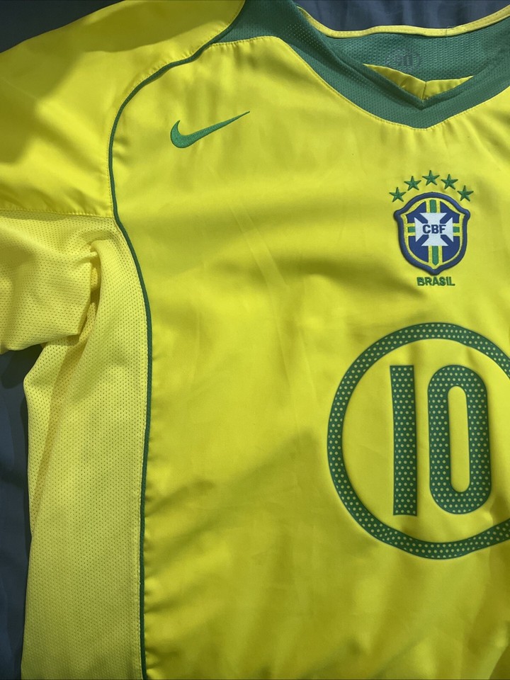 Brazil 2004 Home Jersey, Ronaldinho #10 | eBay