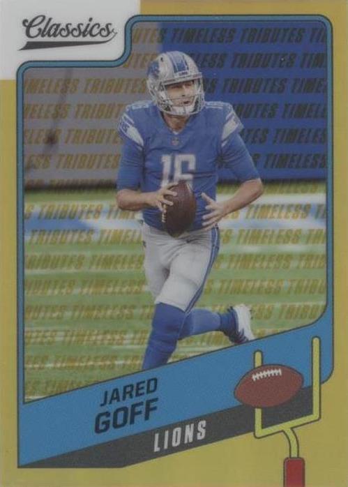 2021 Panini Classics - Jared Goff #41 Timeless Tributes Premium Edition ...
