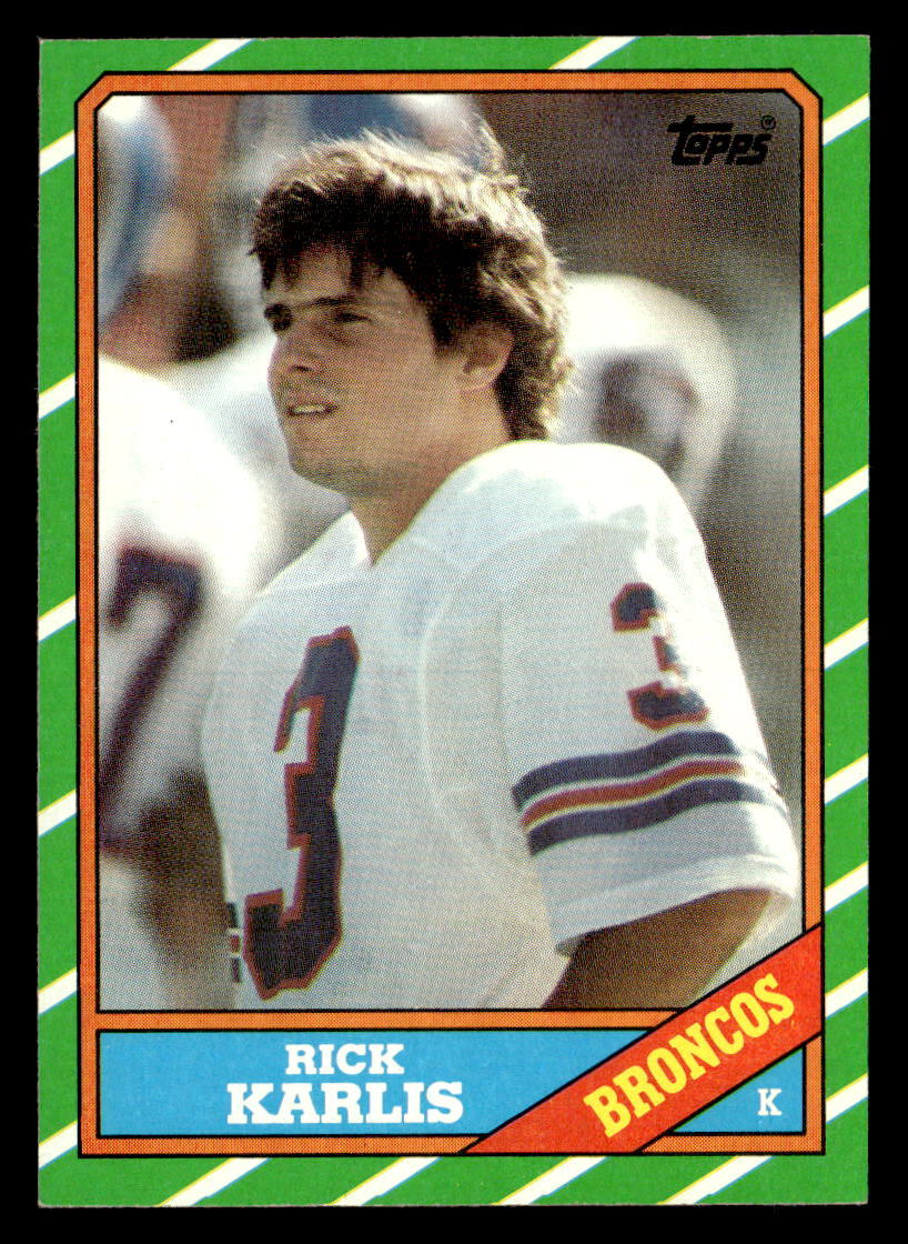Rich Karlis 1986 Topps Card #117 Denver Broncos | eBay