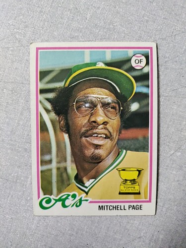 1978 TOPPS.. BASEBALL #55 MITCHELL PAGE A'S Ex Read Description | eBay