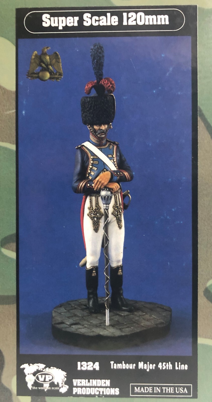 1/16 RESIN FIGURE VERLINDEN 1324 TAMBOUR MAJOR45TH LINE. NAPOLEONIC ...