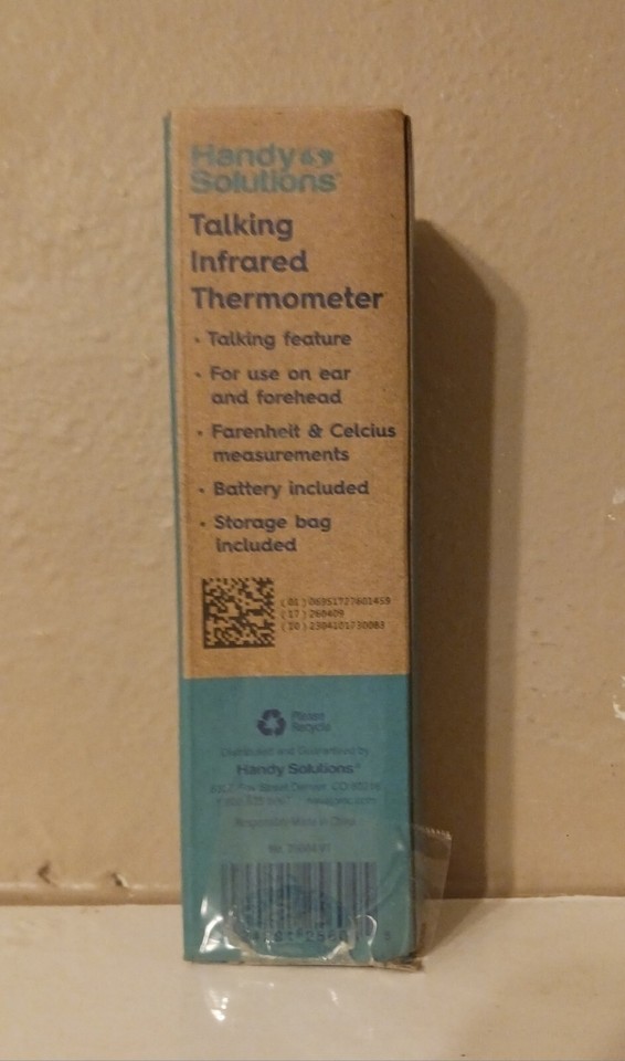 Handy Solutions Digital LCD Talking Infrared Thermometer with Voice ...