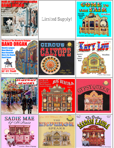 26 Carousel, Orchestrion, Band Organ Collection of CD's (Limited Supply ...