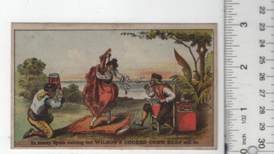 Wilson's Corned Beef Spanish Dancer Victorian Trade Card 5"x3" VTC-XB72 ...