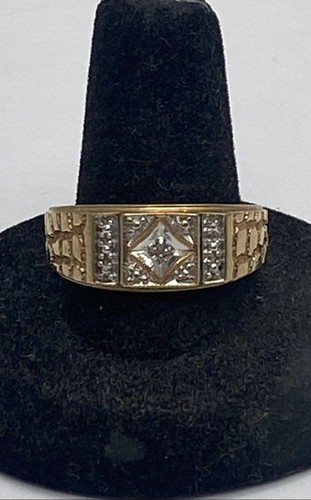 10K Gold Melee Diamond SZ 10 Ring 3.5g | eBay