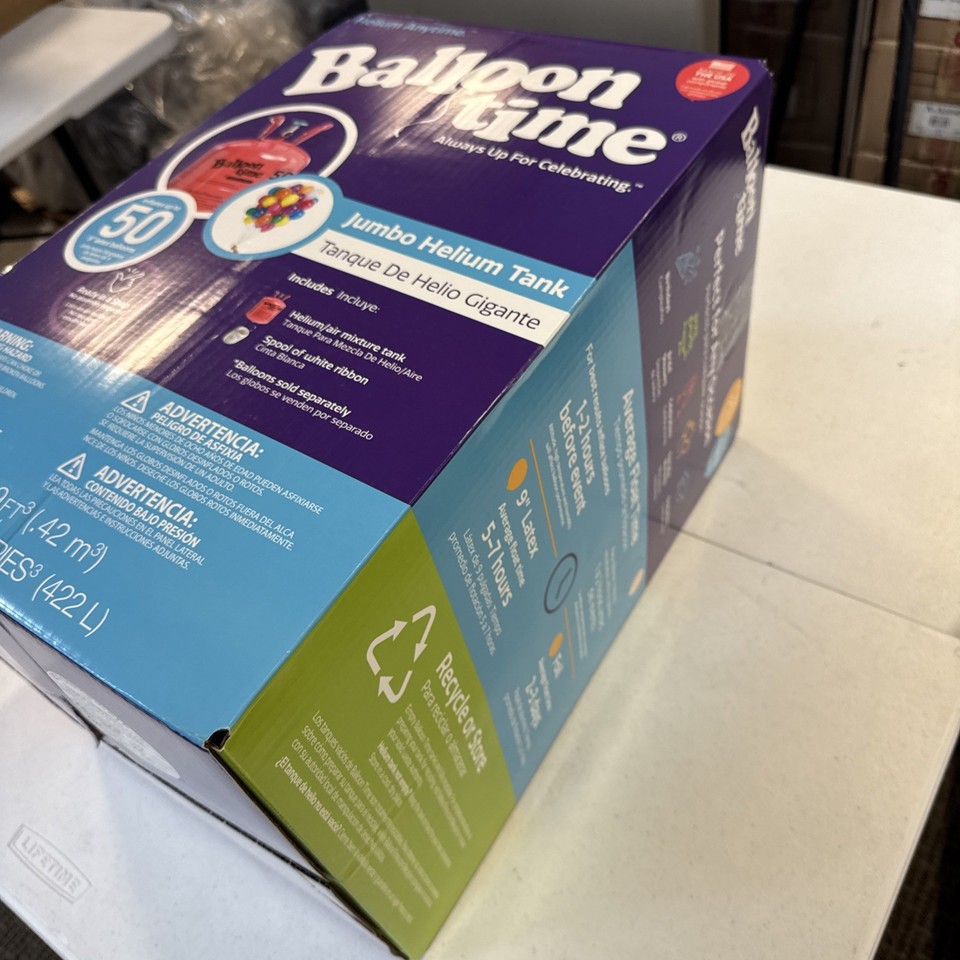 Balloon Time Jumbo Helium Tank | eBay