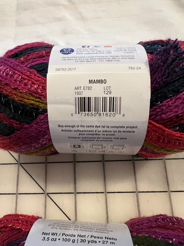 YARN RED HEART BOUTIQUE SASHAY Mambo | eBay